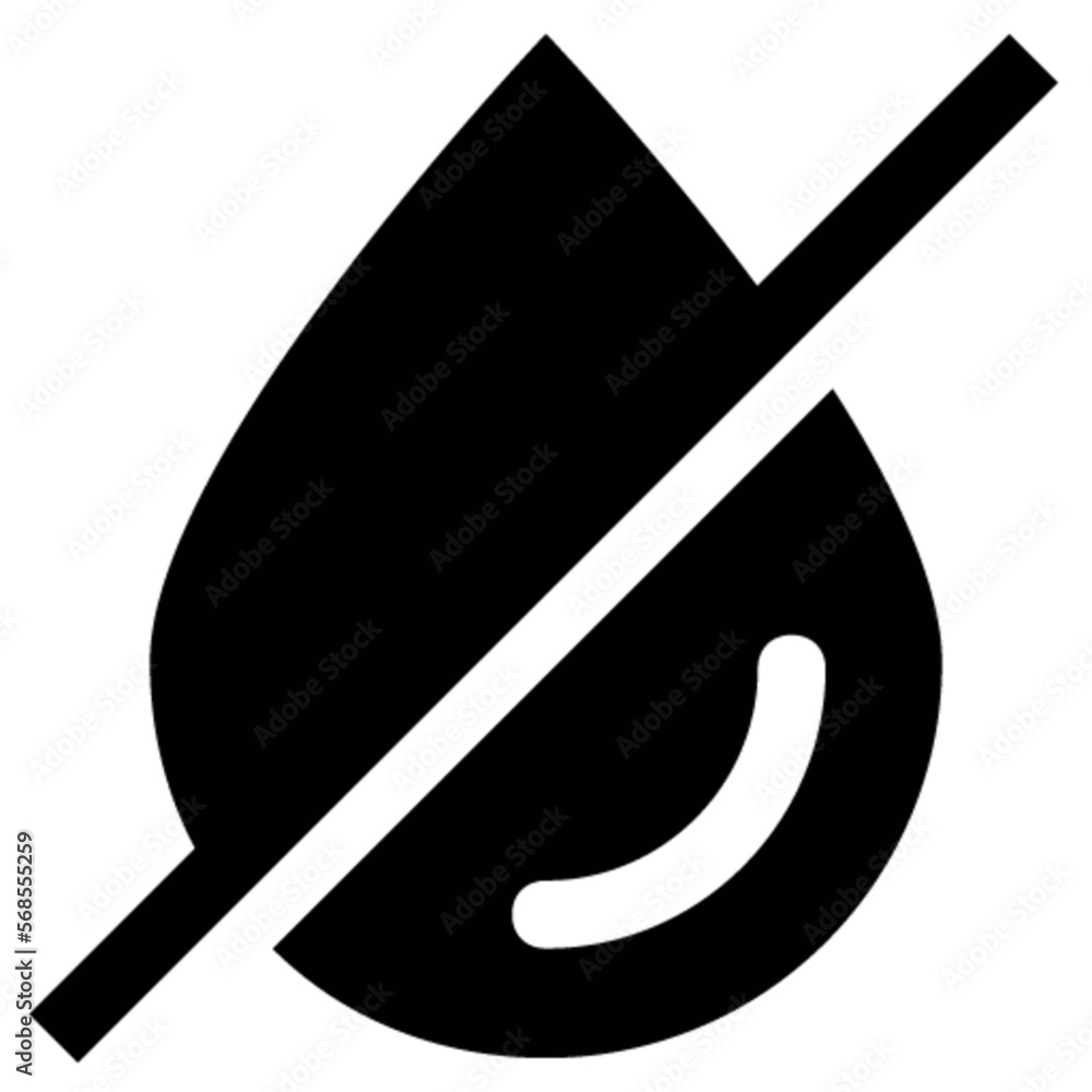 no water vector, icon, symbol, logo, clipart, isolated. vector ...