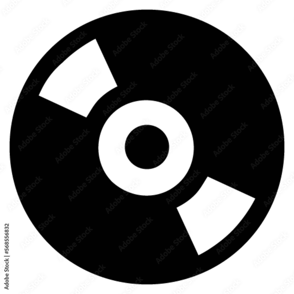 compact disc vector, icon, symbol, logo, clipart, isolated. vector ...