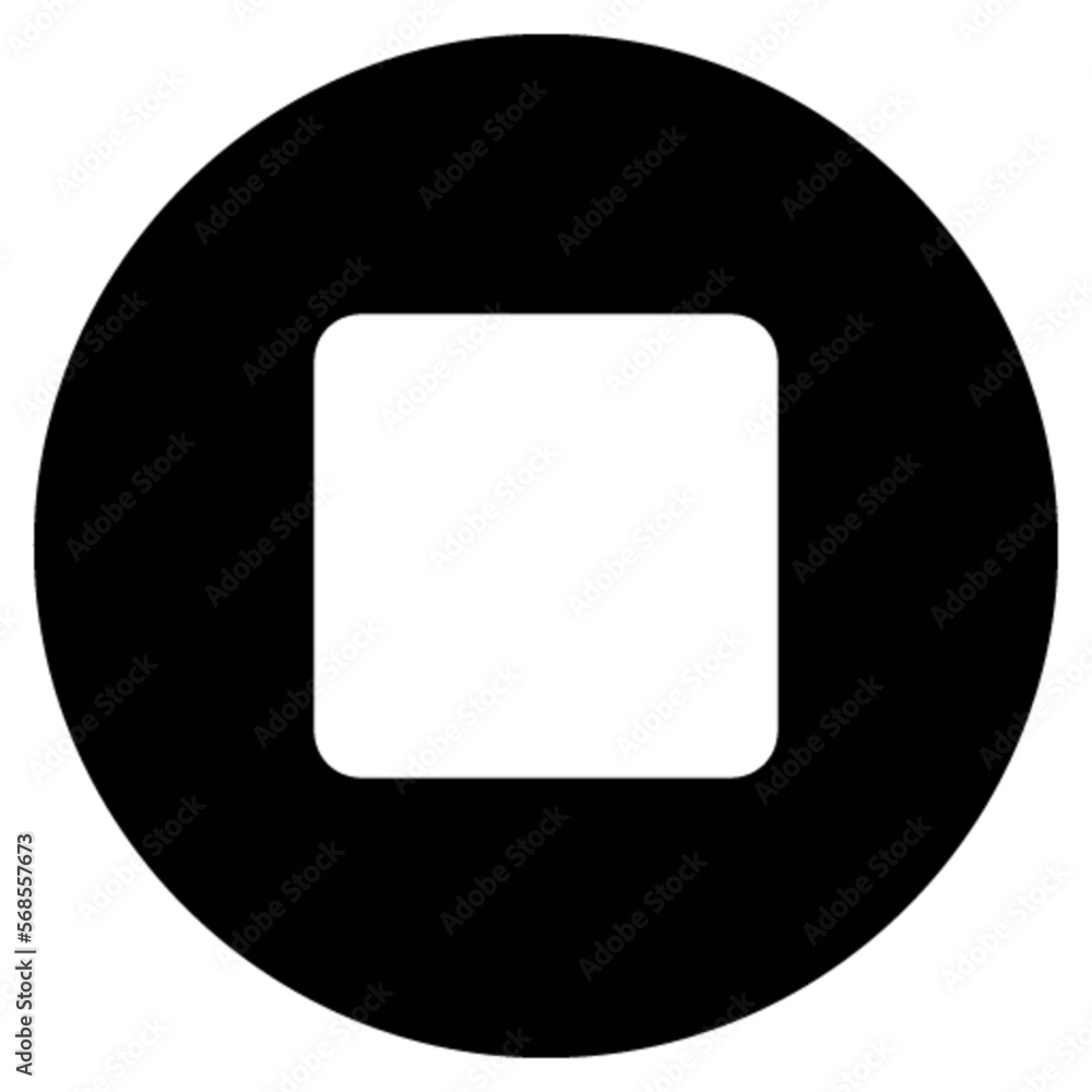 stop button vector, icon, symbol, logo, clipart, isolated. vector ...