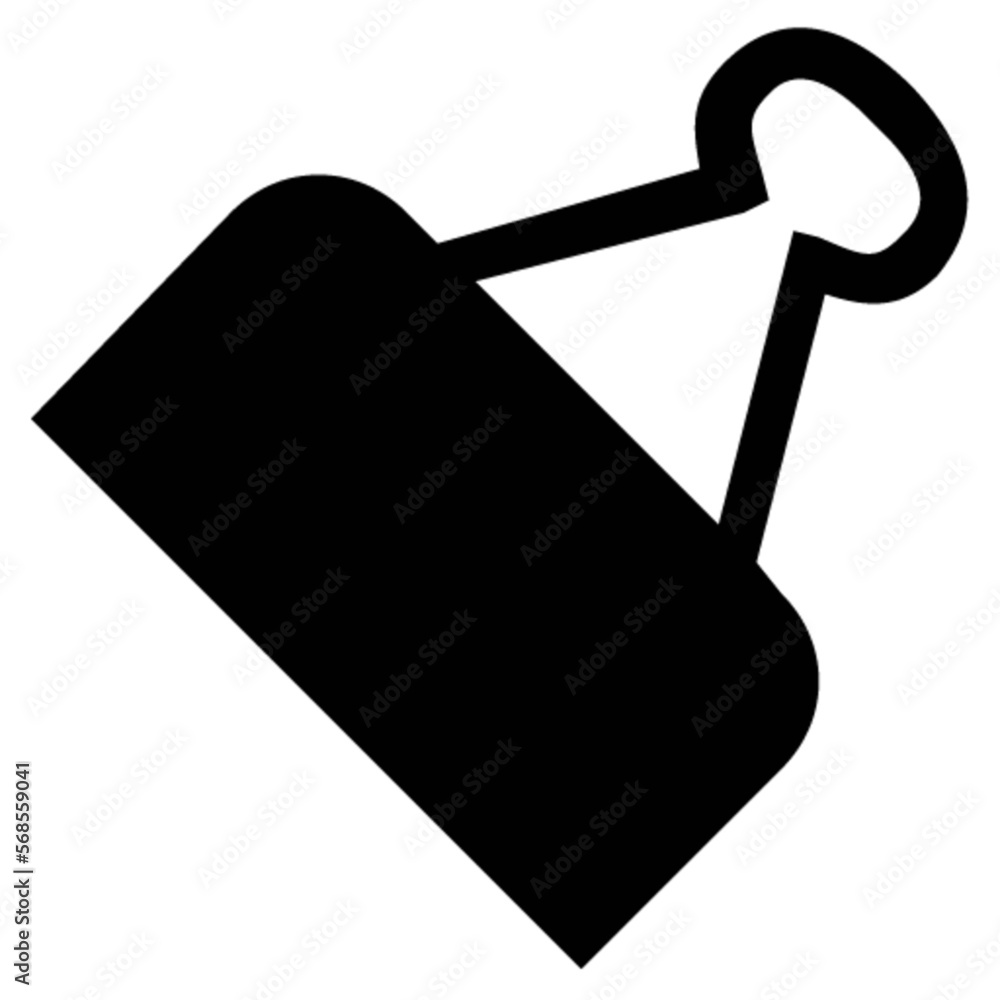 binder clip vector, icon, symbol, logo, clipart, isolated. vector ...
