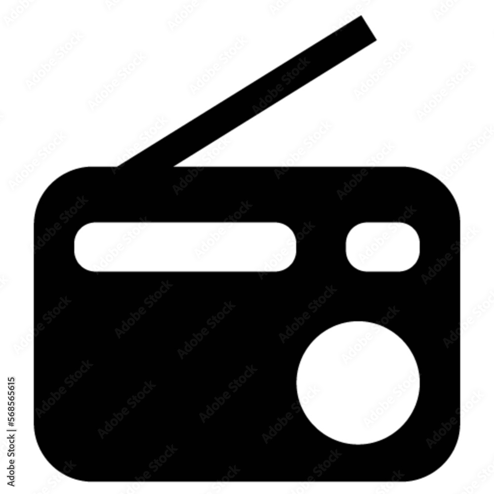 Vecteur Stock radio vector, icon, symbol, logo, clipart, isolated ...