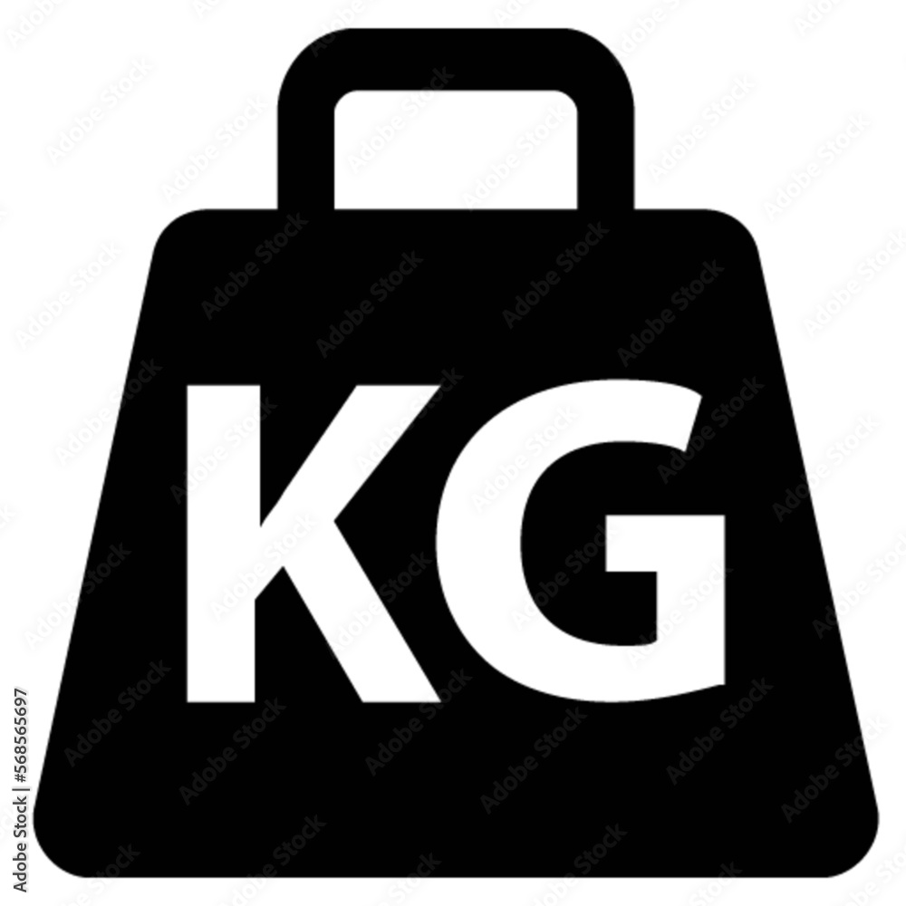 weight kilogram vector, icon, symbol, logo, clipart, isolated. vector ...