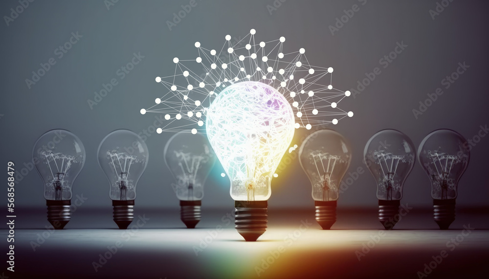 Lightbulb Innovation Creative Thinking Idea Concept, Thinking Different ...