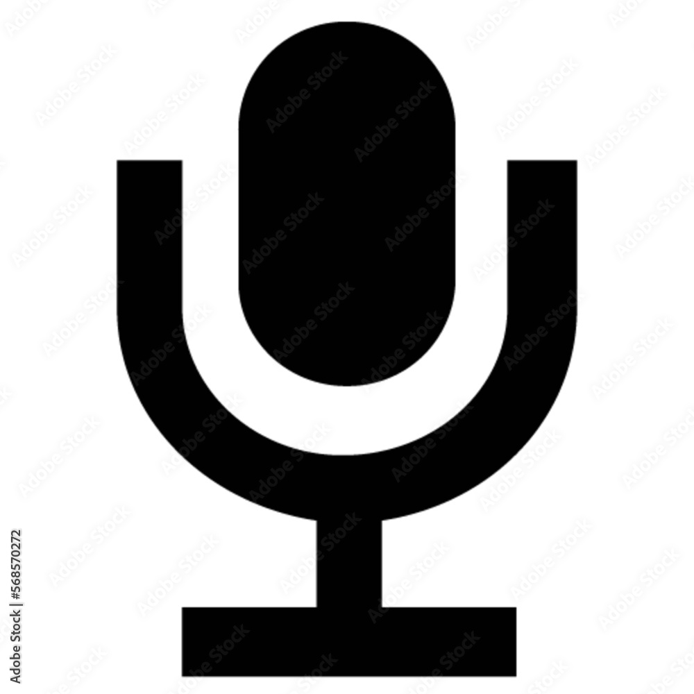 microphone vector, icon, symbol, logo, clipart, isolated. vector ...