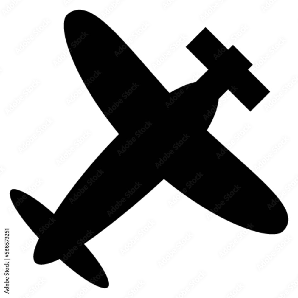 propeller plane vector, icon, symbol, logo, clipart, isolated. vector ...