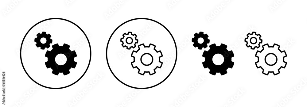 setting Icon vector for web and mobile app. Cog settings sign and ...
