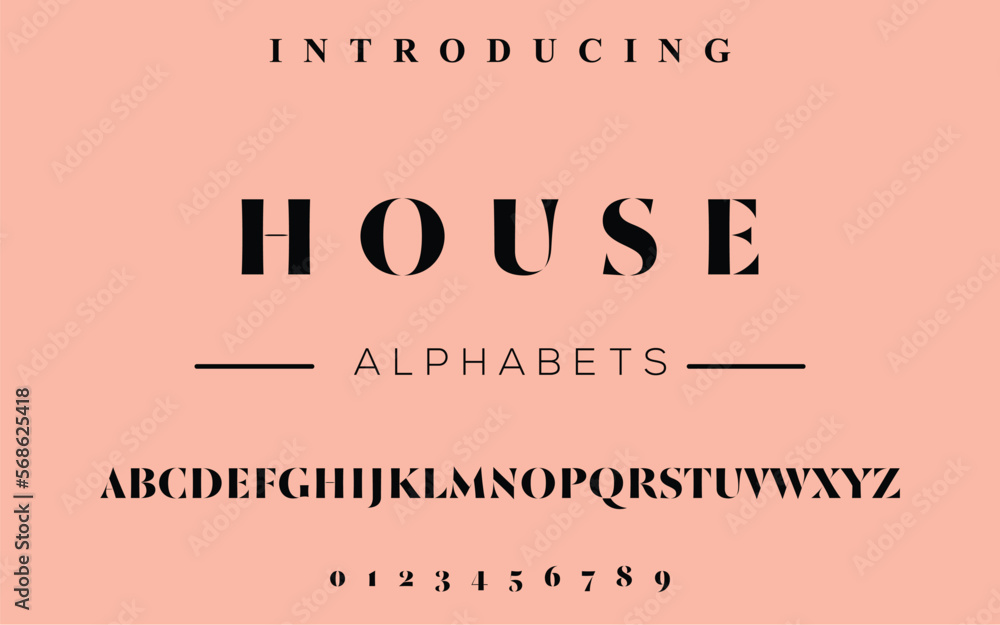 Luxury Minimal Modern Tech Alphabet Letter Fonts. Typography minimal ...