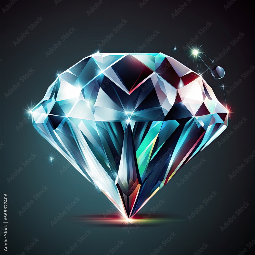 Collection of shapes diamond, white background, vector illustration ...