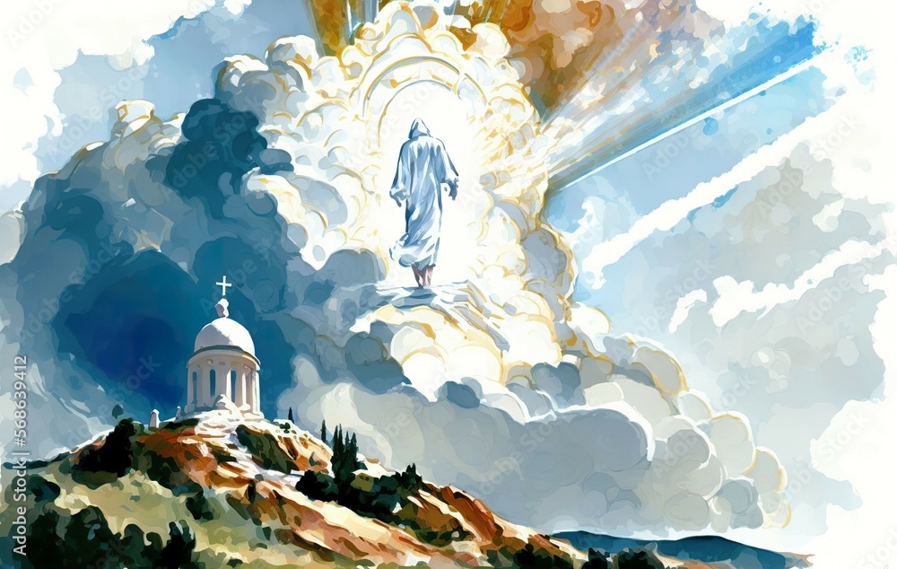 Heaven god Holy Church bethlehem illustration landscape art pathway ...