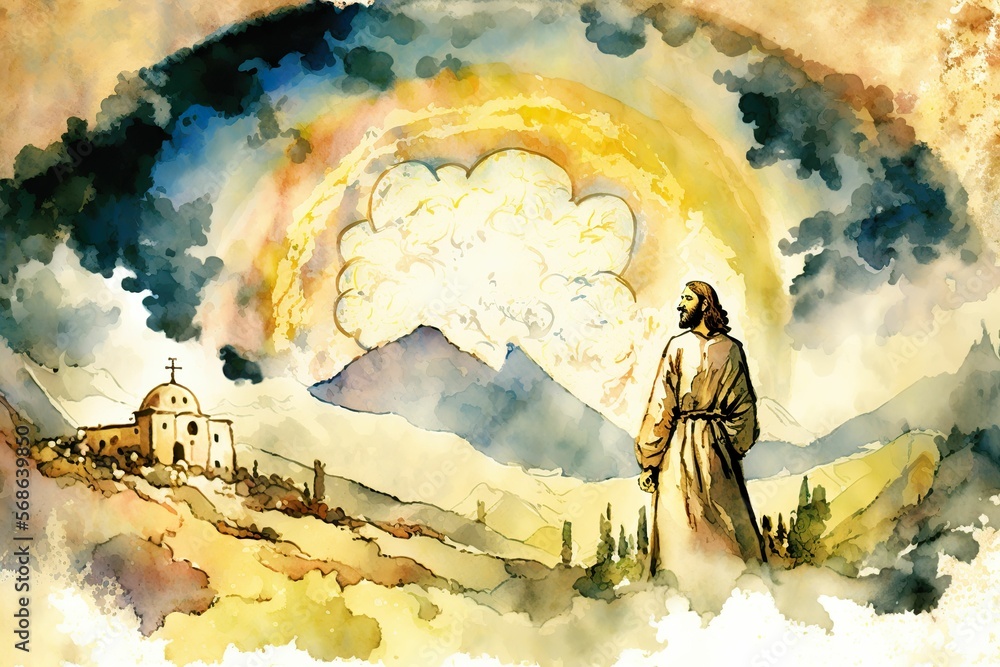 Heaven god Holy Church bethlehem illustration landscape art pathway ...