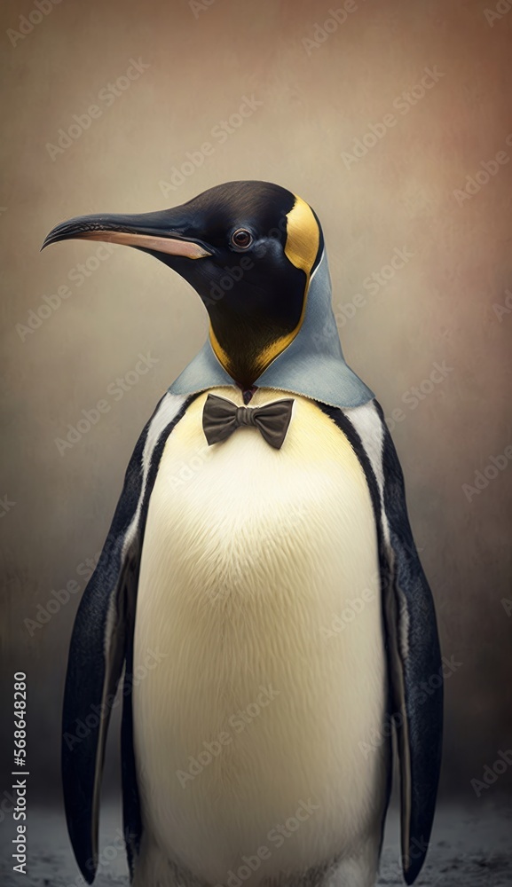 Stylish Humanoid Gentleman Animal in a Formal Well-Made Bow Tie at a ...