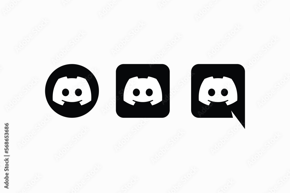 discord icon. simple element illustration. isolated trendy filled ...