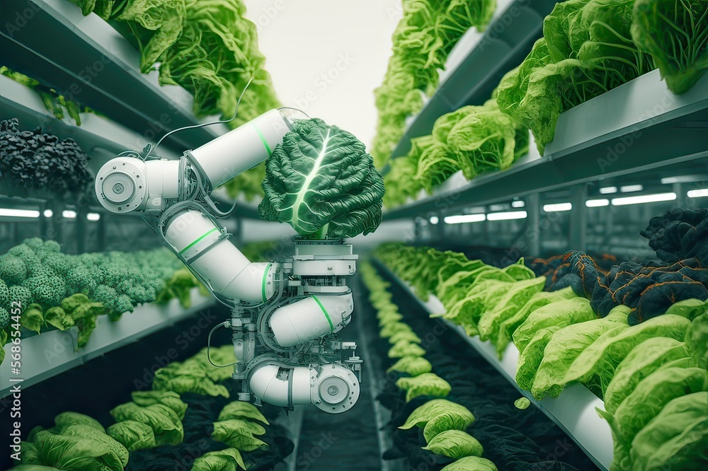 Robotic Arm Harvests Lettuce in Vertical Hydroponic System with ...