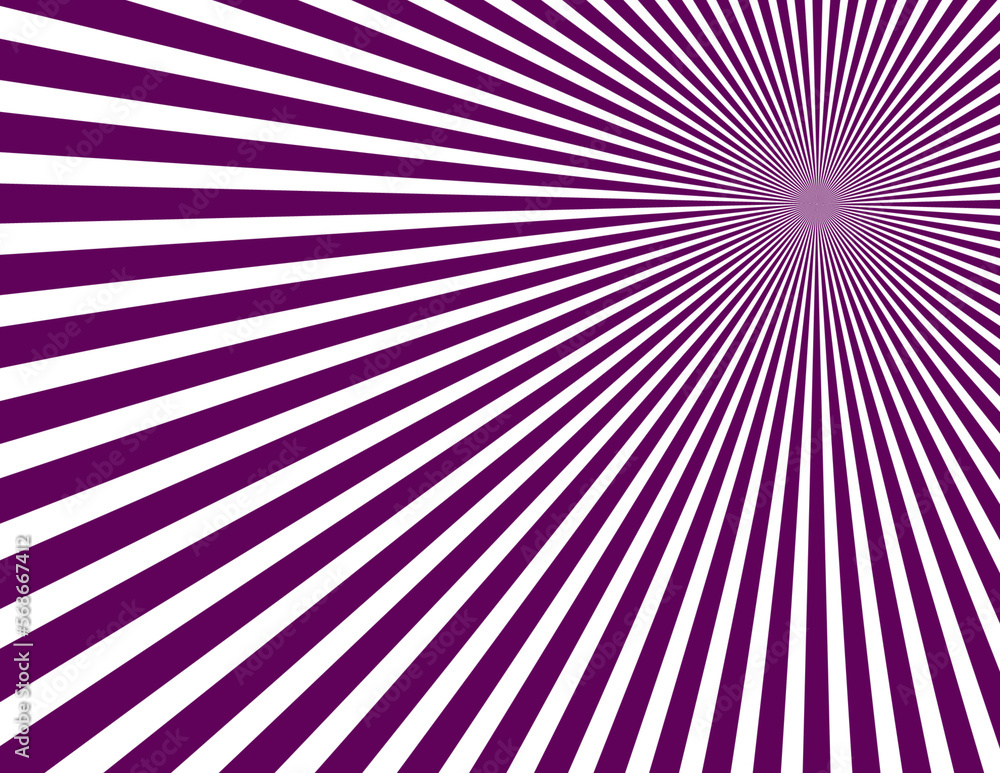White and purple sunburst pattern background. Retro ray pattern ...