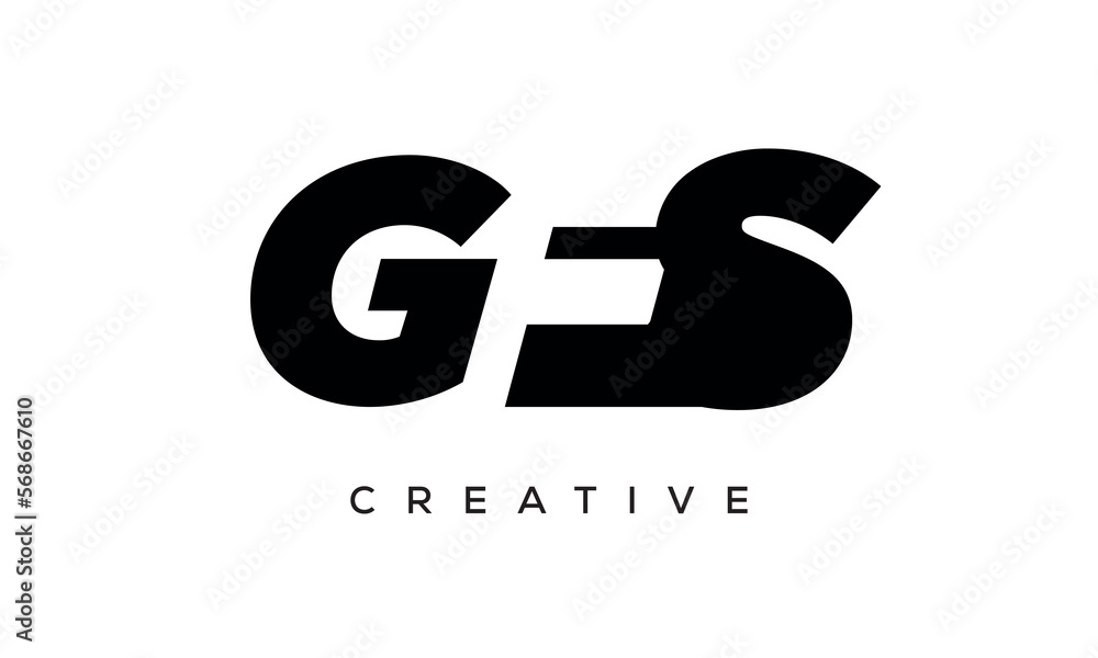 GFD letters negative space logo design. creative typography monogram ...