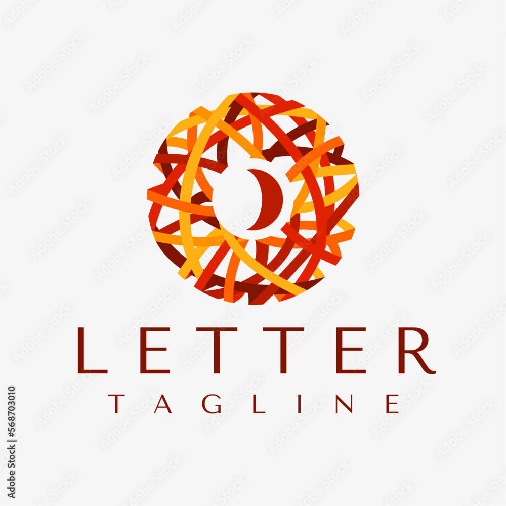Modern line O letter logo design template Stock Vector | Adobe Stock