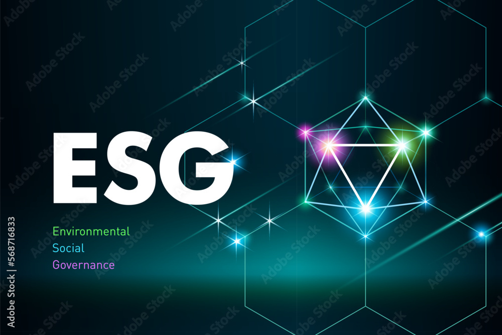 Sign ESG. Environmental Social Governance illustration. Sustainable ...