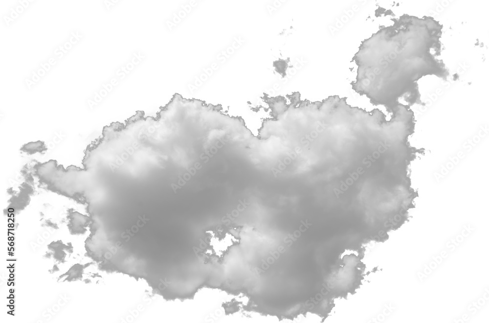 Isolated PNG cutout of a cloud on a transparent background, ideal for ...