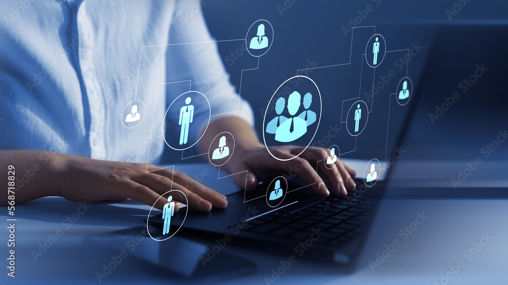 Business hierarchy structure. Relations of order or subordination ...