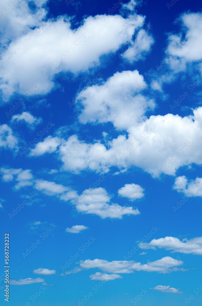 Poster blue sky background with tiny clouds – Wall Art | UkPosters