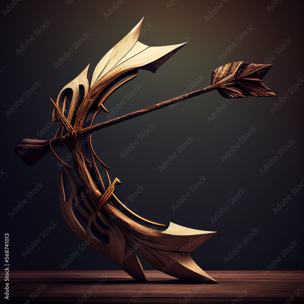 Arrow of Adventure: An Artistic Fantasy Wooden Bow and Arrow ...