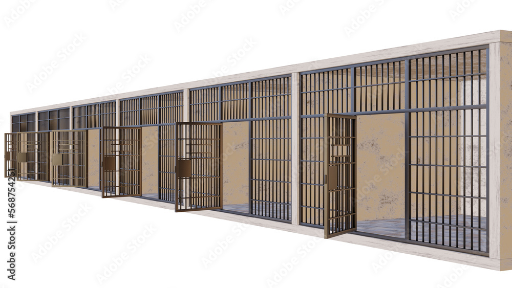 Prison metal bars, and open cell doors. Transparent PNG illustration ...