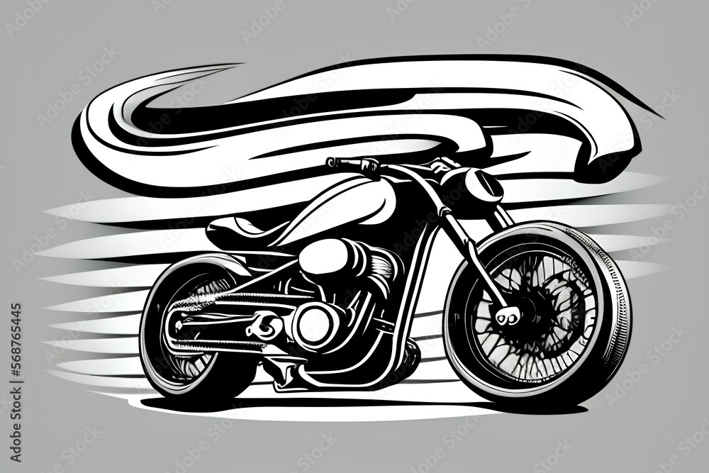 sport motorbike and wave helmet vector template, t-shirt design, biker ...