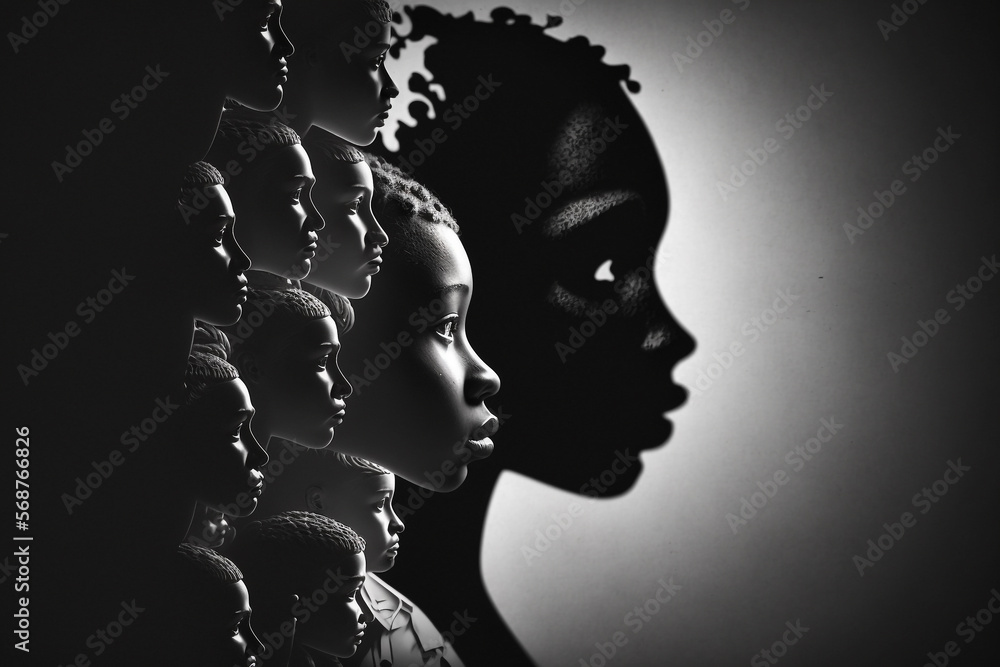 Discrimination. Fight Racism black lives matter for protest, rally, or ...