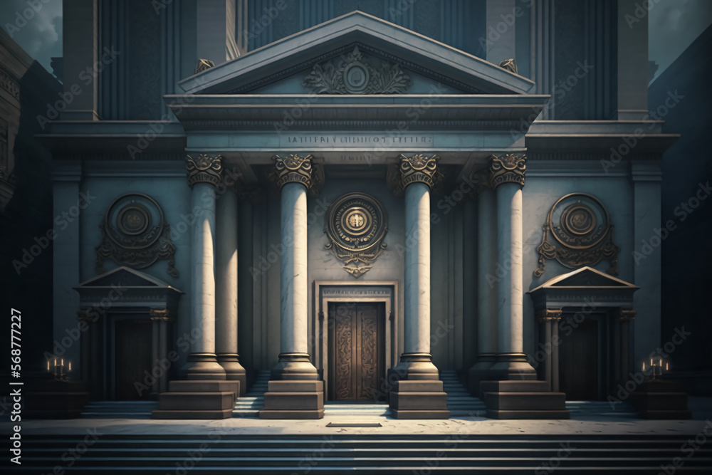 Masonic, freemasonry temple Generative AI. Stock Illustration | Adobe Stock