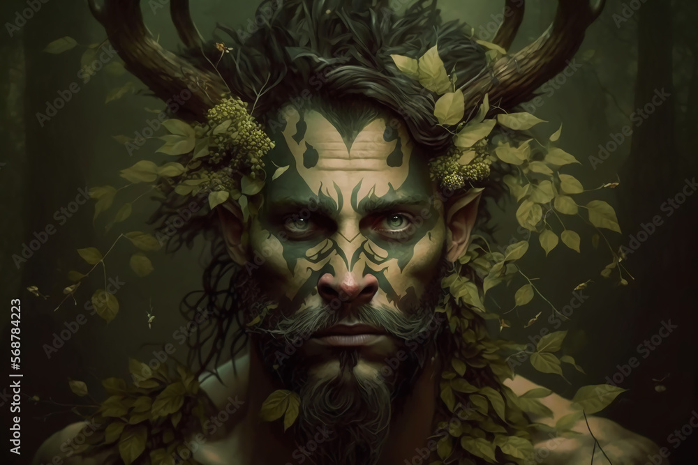 Satyr, male creature from Greek mythology, part man, part beast ...