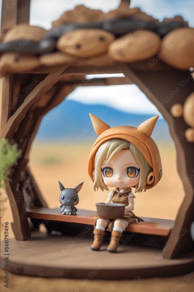 Ilustrace „Miniature play spot, diorama play spot, four seasons ...