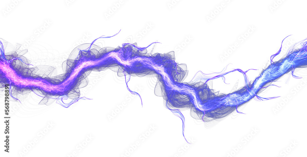 Blue lightning, power energy charge, abstract background. Blitz effect ...