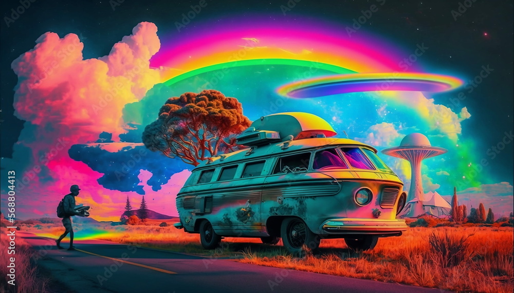 AI Generated collection of RGB Aliens in a fantasy, wonderful and magic ...