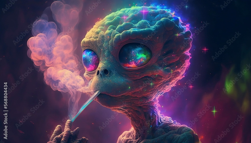 AI Generated collection of RGB Aliens in a fantasy, wonderful and magic ...