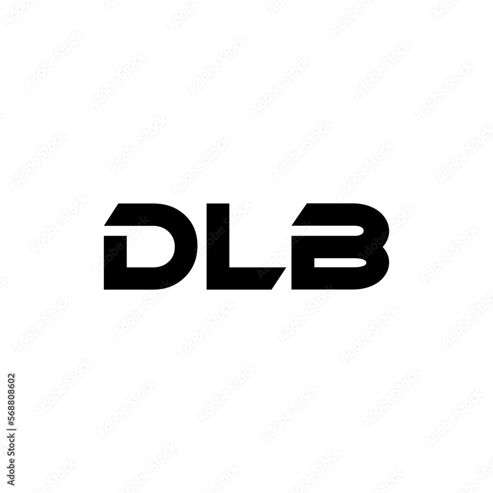 DLB letter logo design with white background in illustrator, vector ...