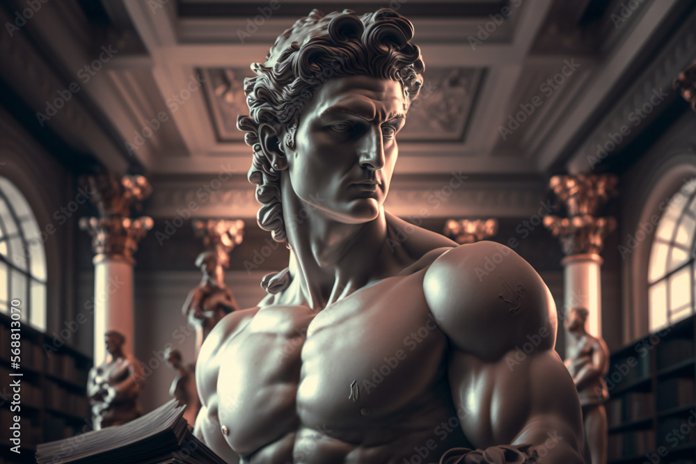 Ancient roman greek god - Roman culture - Generative AI Stock ...