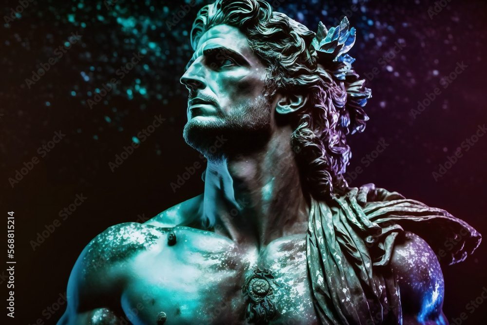 Ancient roman greek god - Roman culture - Generative AI Stock ...