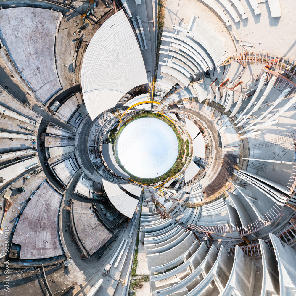 360 Wide Panoramic image of Precast concrete wall panel for ...