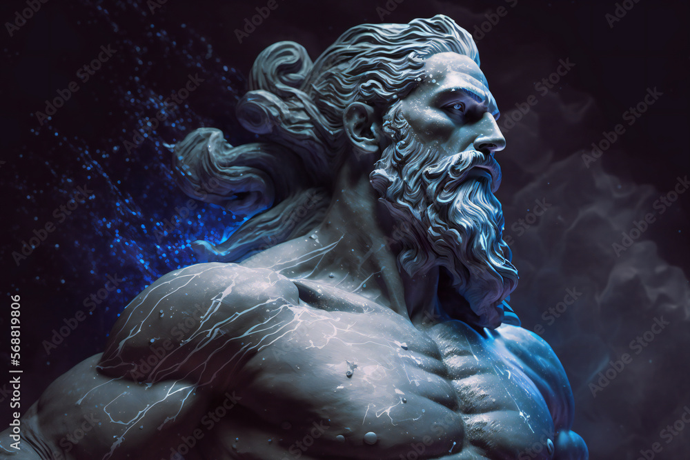 Ancient roman greek god - Roman culture - Generative AI Stock ...