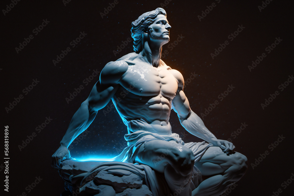 Ancient roman greek god - Roman culture - Generative AI Stock ...