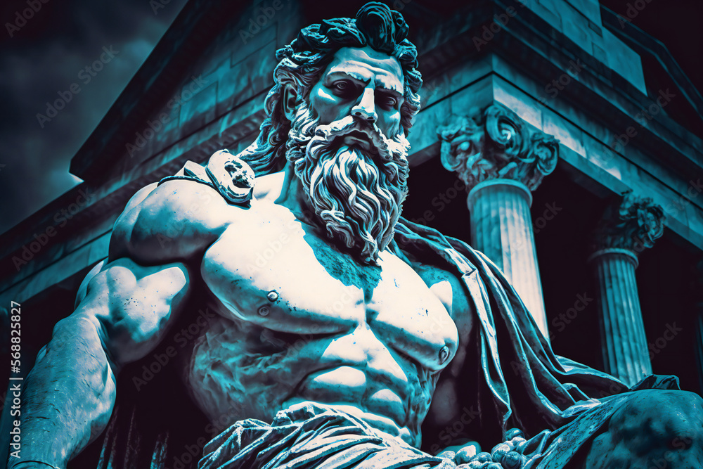 Ancient roman greek god - Roman culture - Generative AI Stock ...