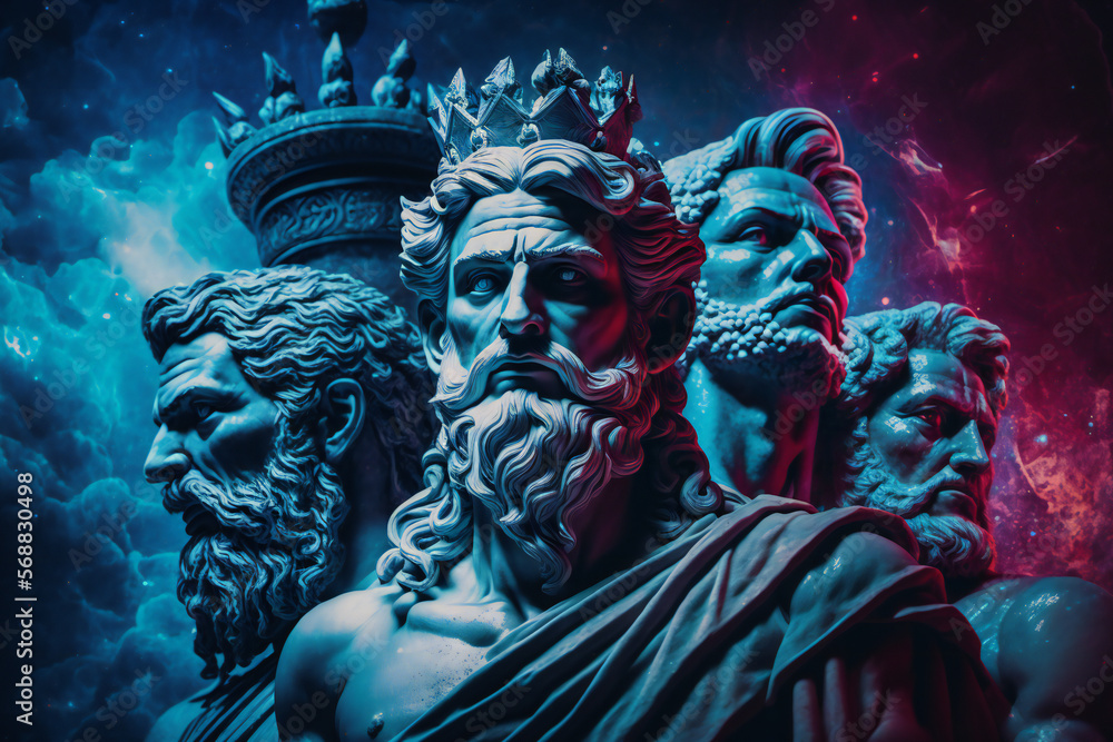 Ancient roman greek god - Roman culture - Generative AI Stock ...