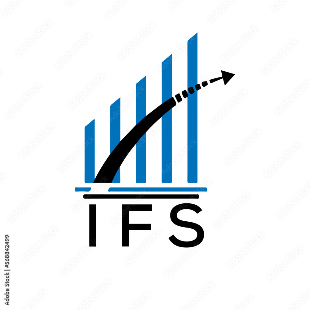 Vecteur Stock IFS letter logo. IFS blue image on white background. IFS ...