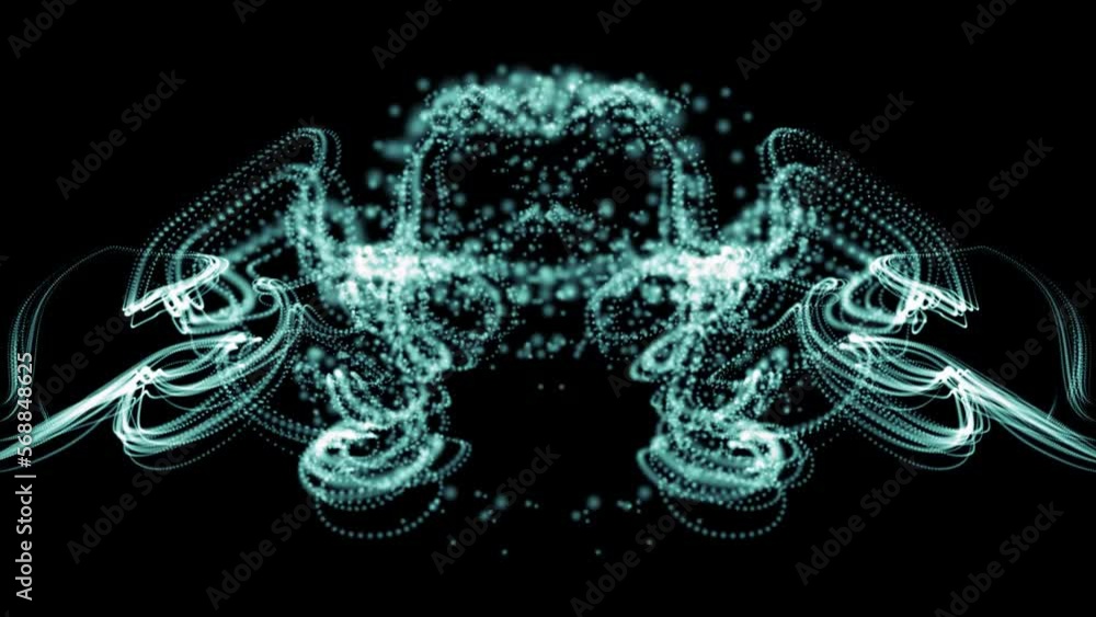 A High-Tech Twist on Abstract Animation Backgrounds, Digital Particles ...