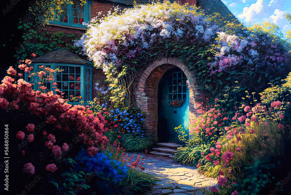 Cottage Garden Wallpaper