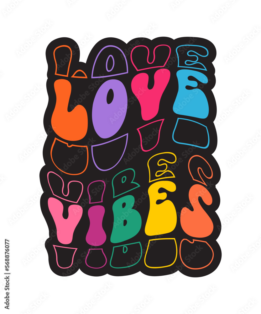 Retro Valentine's PNG Bundle, Retro Valentine Png, Groovy Valentines ...