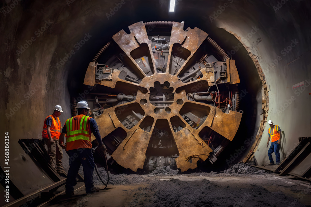 Engineer to wear orange helmets vests safety. Technician control ...