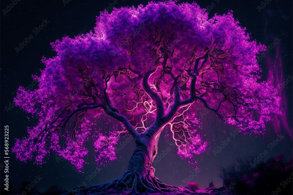 A collection of AI Generated Magenta Images showing magenta style color ...