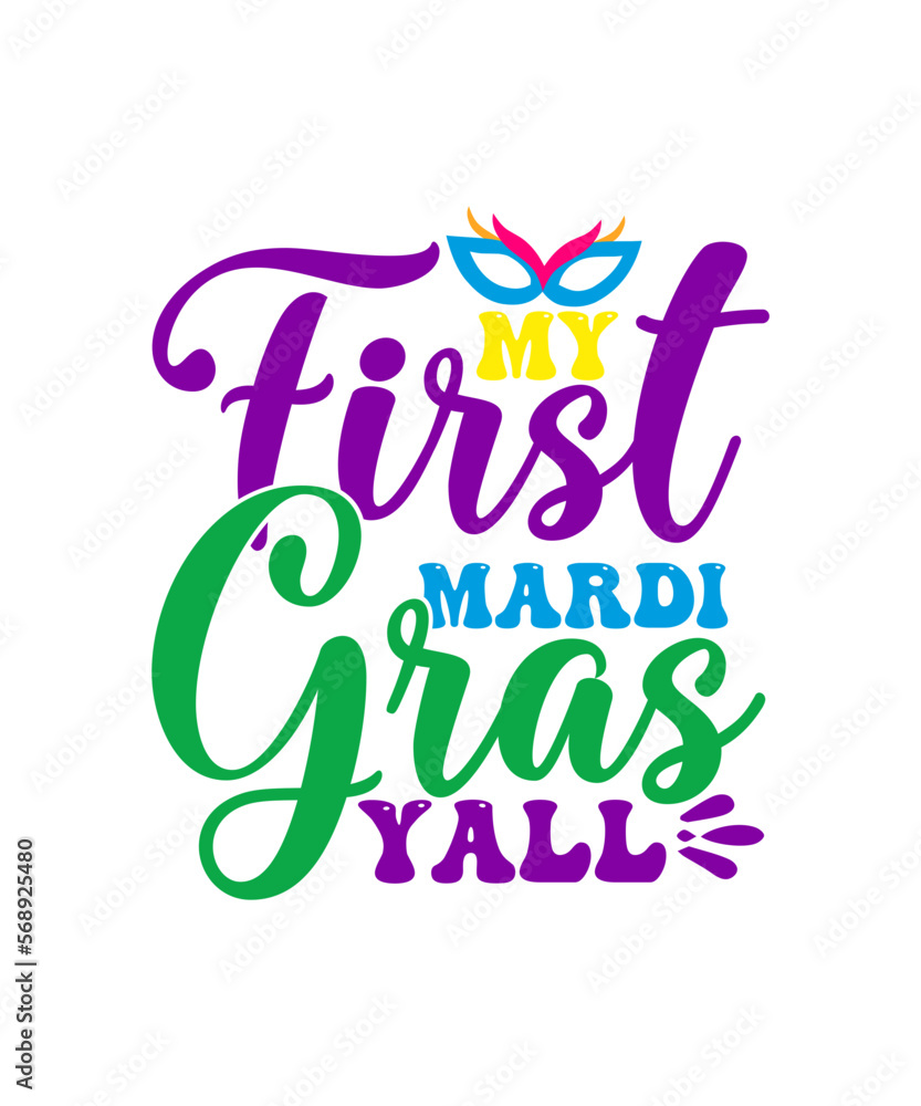Mardi Gras Squad SVG, Mardi Gras Svg Bundle, Fat Tuesday Carnival Svg ...