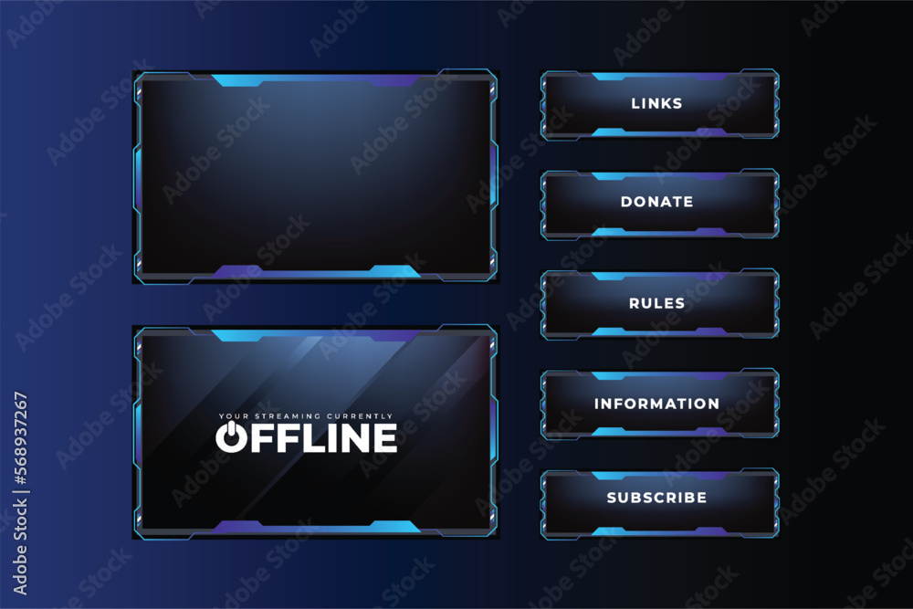 Creative gaming screen interface design with geometric shapes ... Creative gaming screen interface design with geometric shapes ...